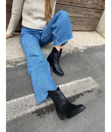 VSI TEXAS Texani vegan neri bassi mais tacco impermeabili scarpe vegane ...